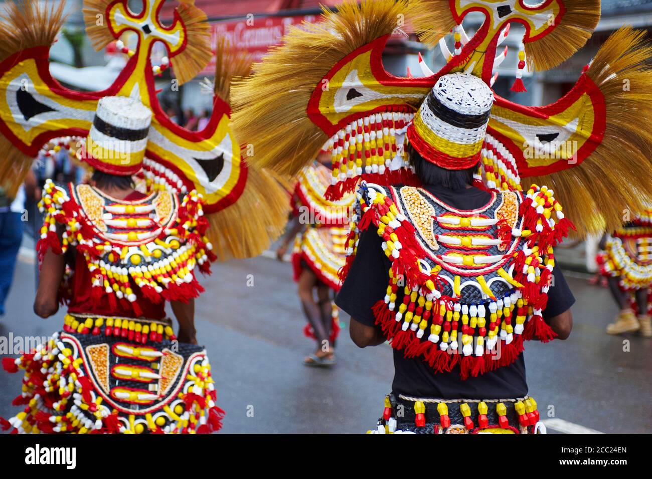 Philippines, Panay island, Kalibo city, Ati Atihan festival Stock Photo ...