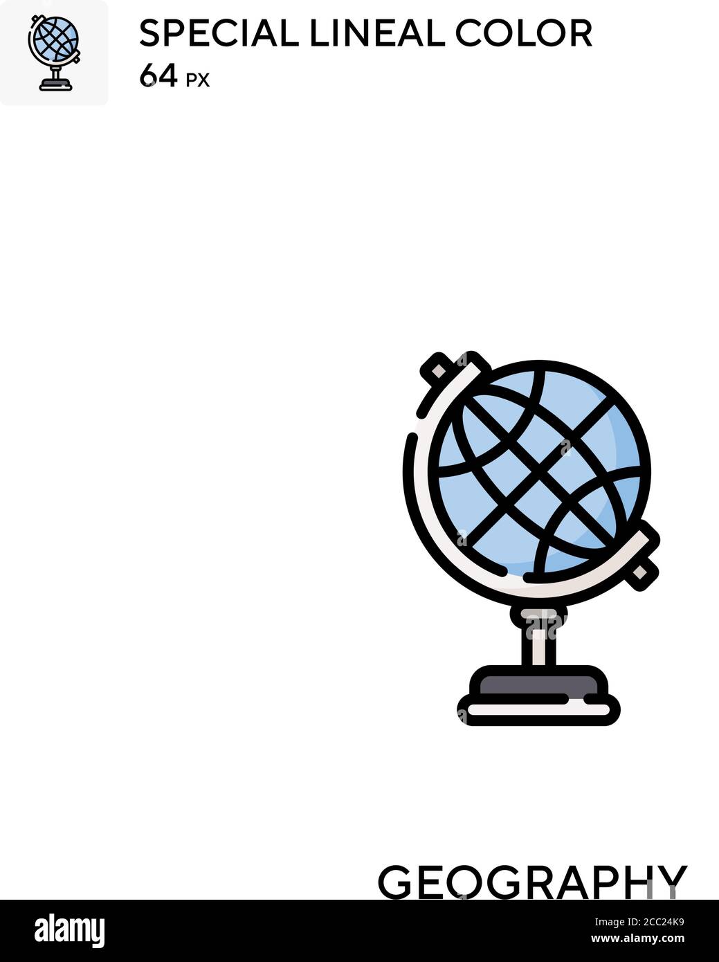 Geography Special lineal color vector icon. Geography icons for your ...