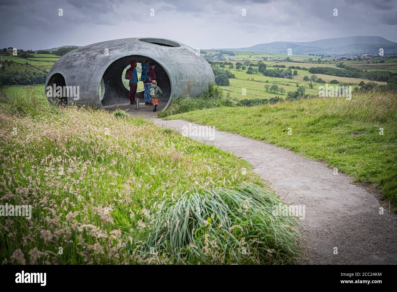 The Atom Panopticon sculpture, Wycoller Country Park, Colne, Pendle ...