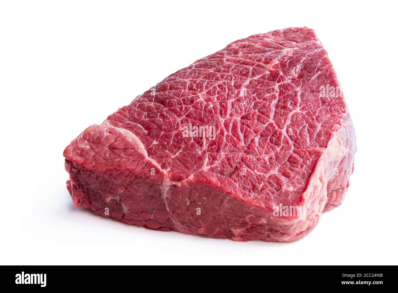Raw beef steak isolated on white background Stock Photo - Alamy