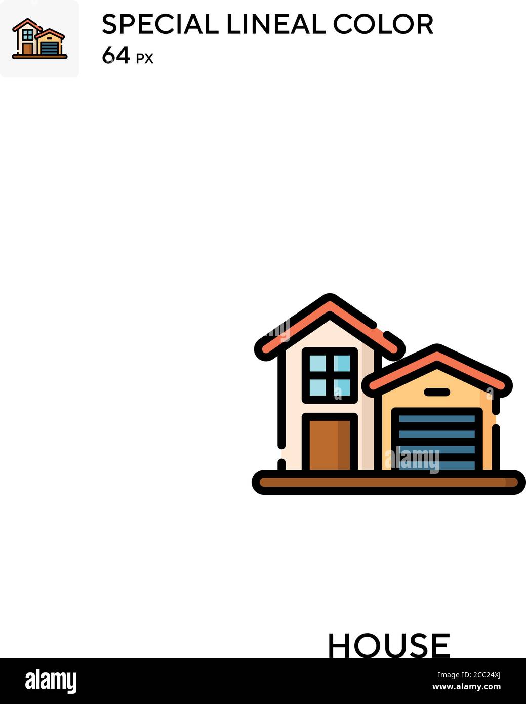 House Special lineal color vector icon. House icons for your business ...