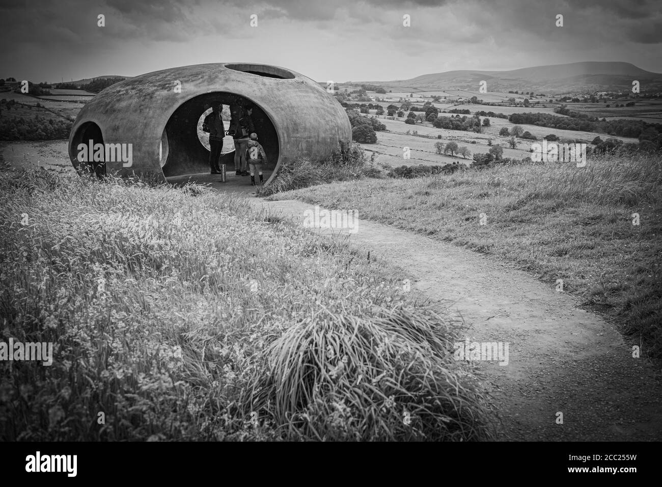 The Atom Panopticon sculpture, Wycoller Country Park, Colne, Pendle ...