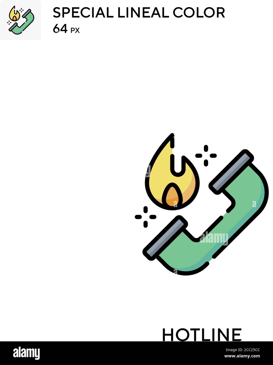 Hotline Special lineal color vector icon. Hotline icons for your ...