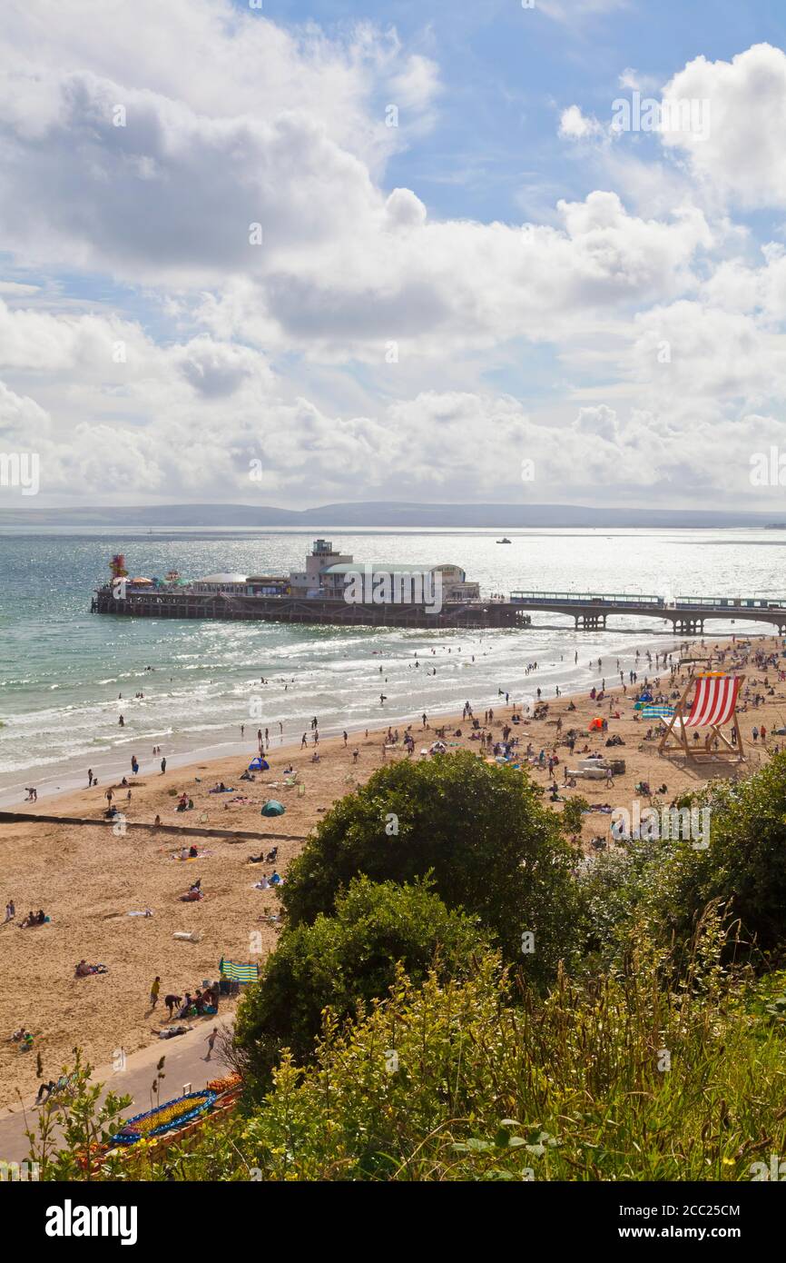 England, Dorset, Bournemouth, People at beach Stock Photo - Alamy