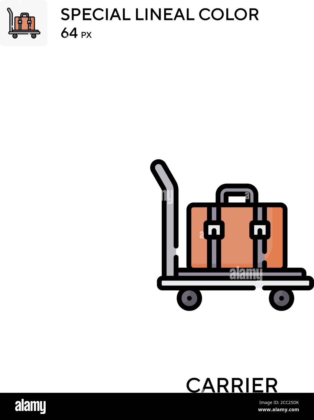 Carrier Special lineal color vector icon. Carrier icons for your ...