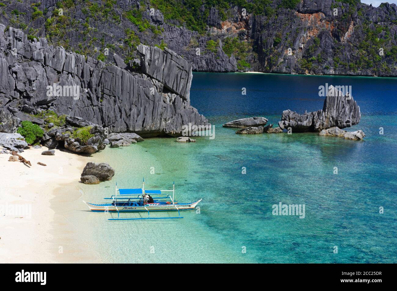 Philippines, Palawan island, Bacuit archipelago at El Nido Stock Photo ...