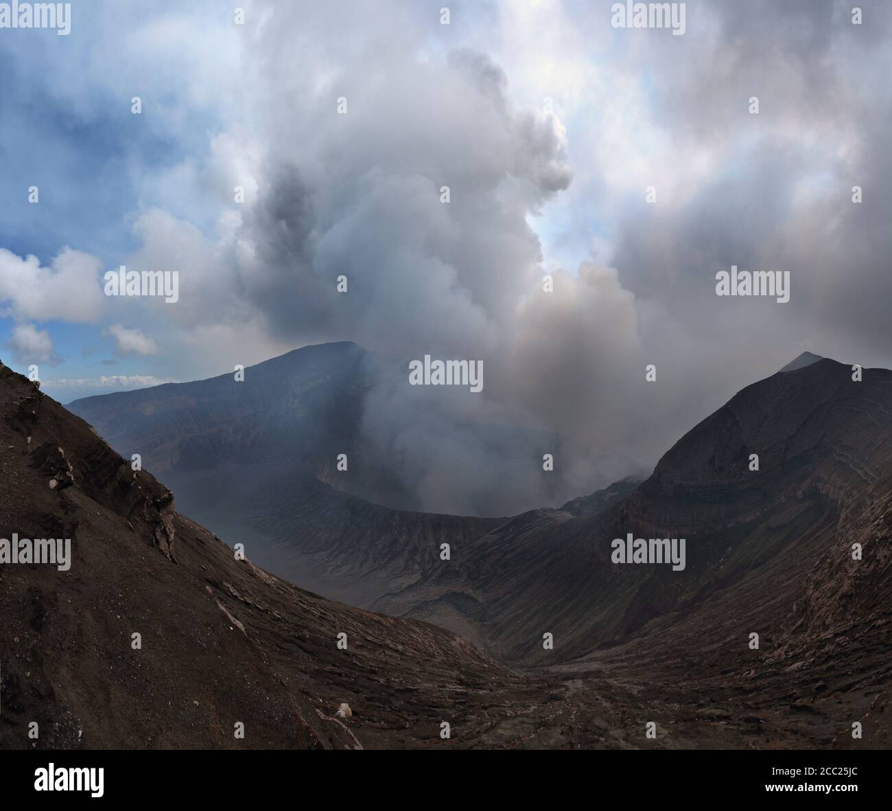Vanuatu, View of Ambrym island near Benbow crater Stock Photo - Alamy