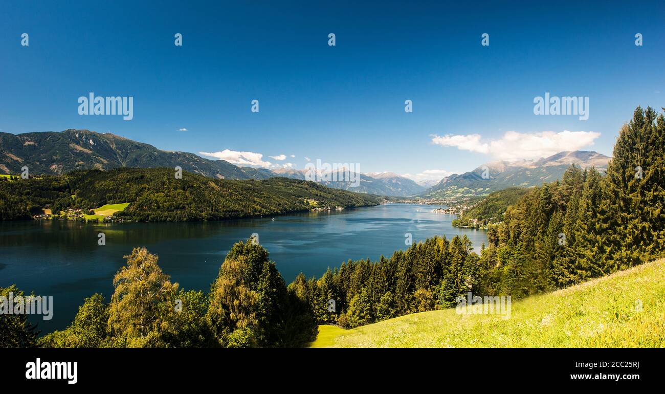 Austria, Carinthia, View of Millstatter See Stock Photo - Alamy