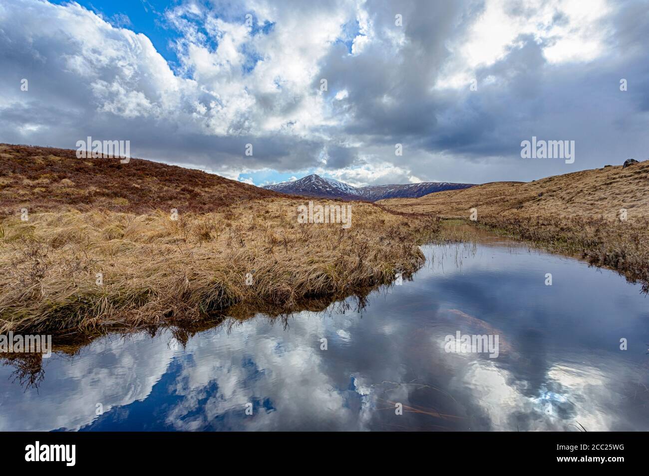 Scottish Highlands, View of river Stock Photo - Alamy