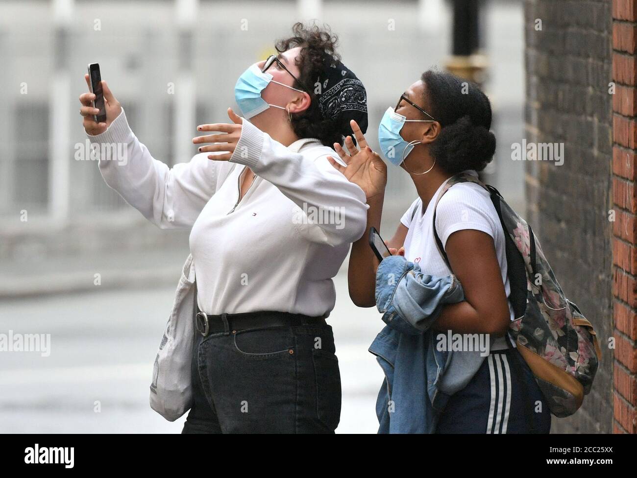 Students Freya Johnson (right) and Zeynep Okur outside the Department ...