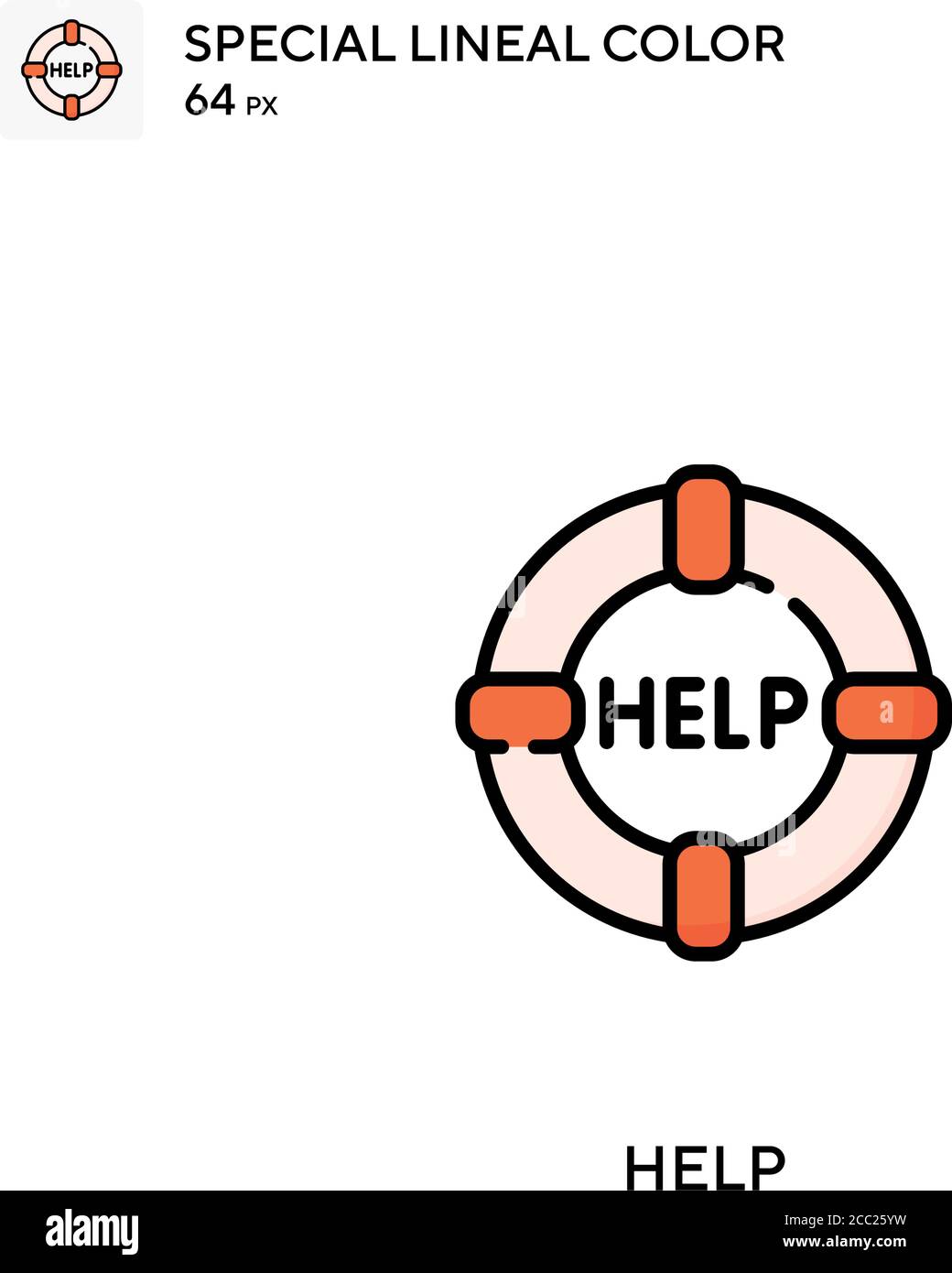 Help Special lineal color vector icon. Help icons for your business ...