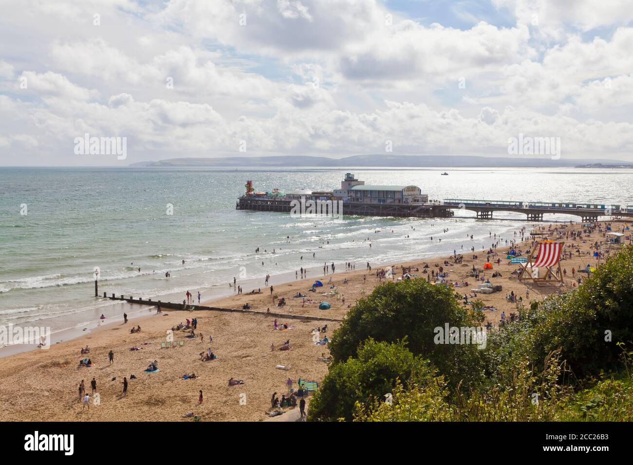 England, Dorset, Bournemouth, People at beach Stock Photo - Alamy