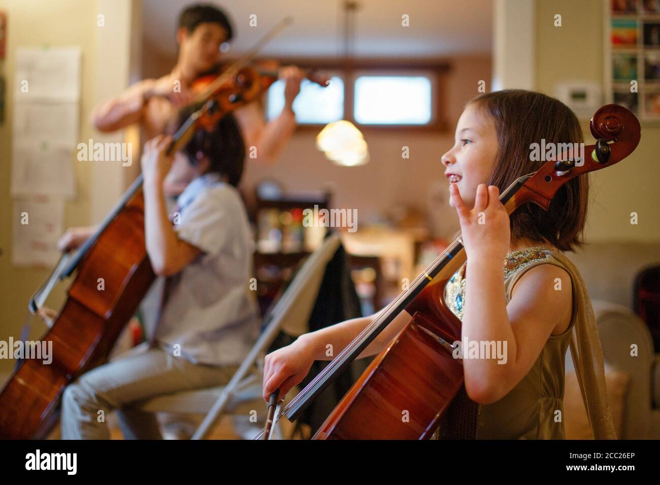 Child Playing Cello At Concert High Resolution Stock Photography and ...