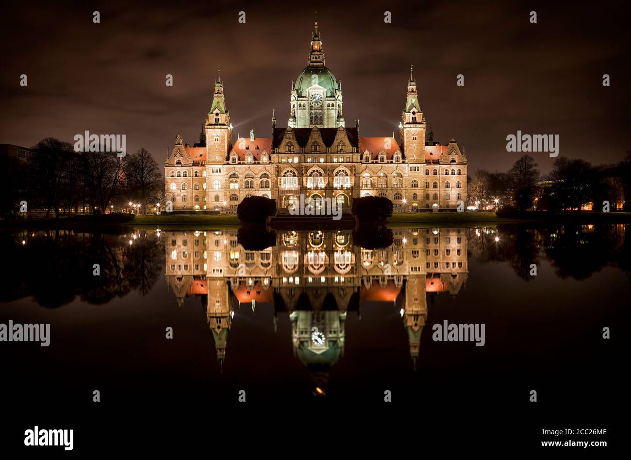 New townhall at night hi-res stock photography and images - Alamy