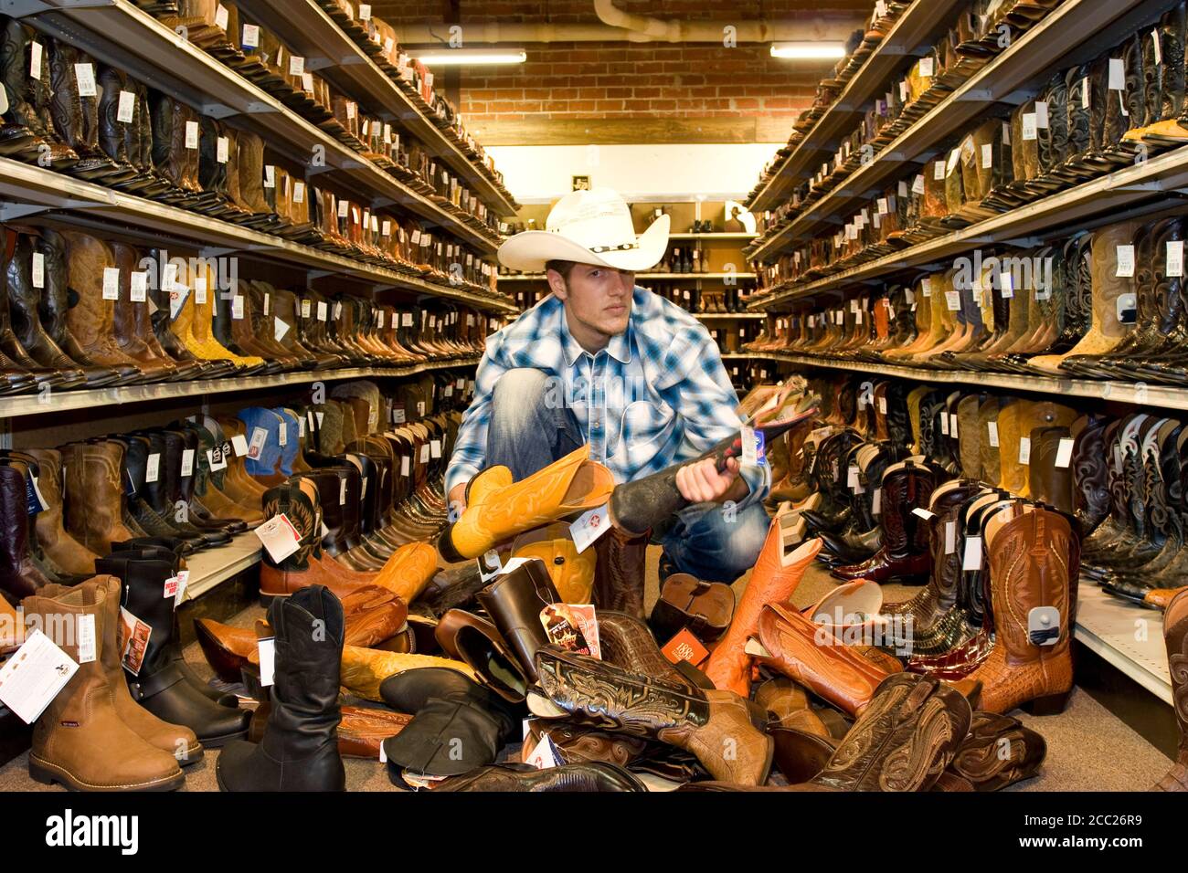 Dallas cowboy boots hi-res stock photography and images - Alamy