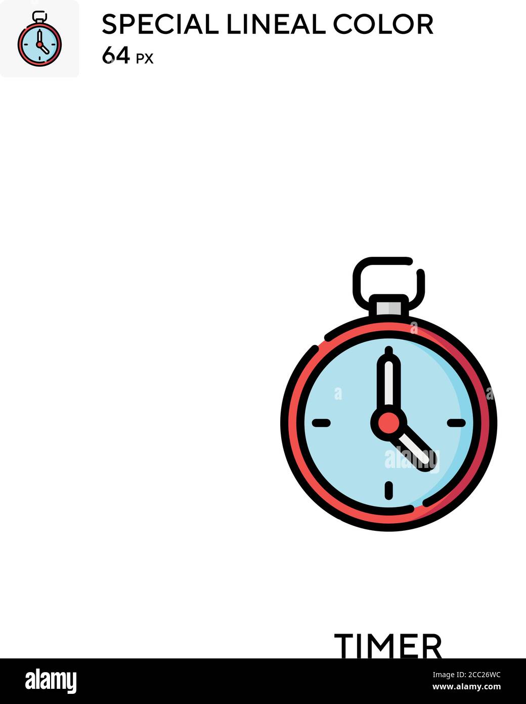 Timer Special lineal color vector icon. Timer icons for your business ...