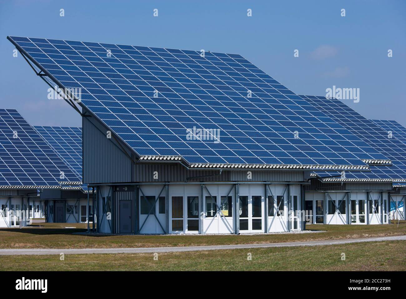 Germany, Bavaria, Solar panel at photovoltaic park Stock Photo - Alamy