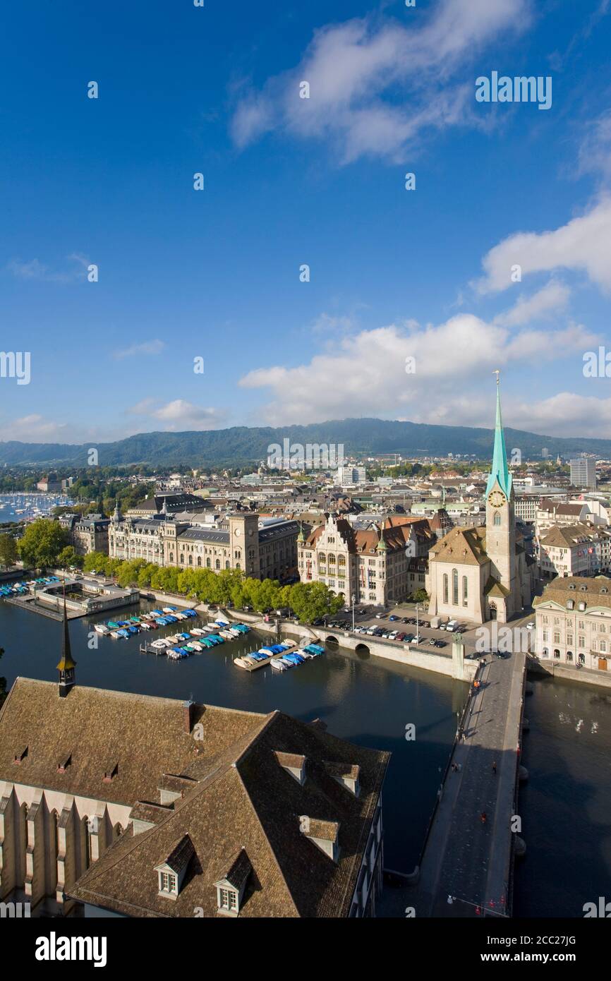 Switzerland, Zurich, Citiscape, elevated view Stock Photo - Alamy