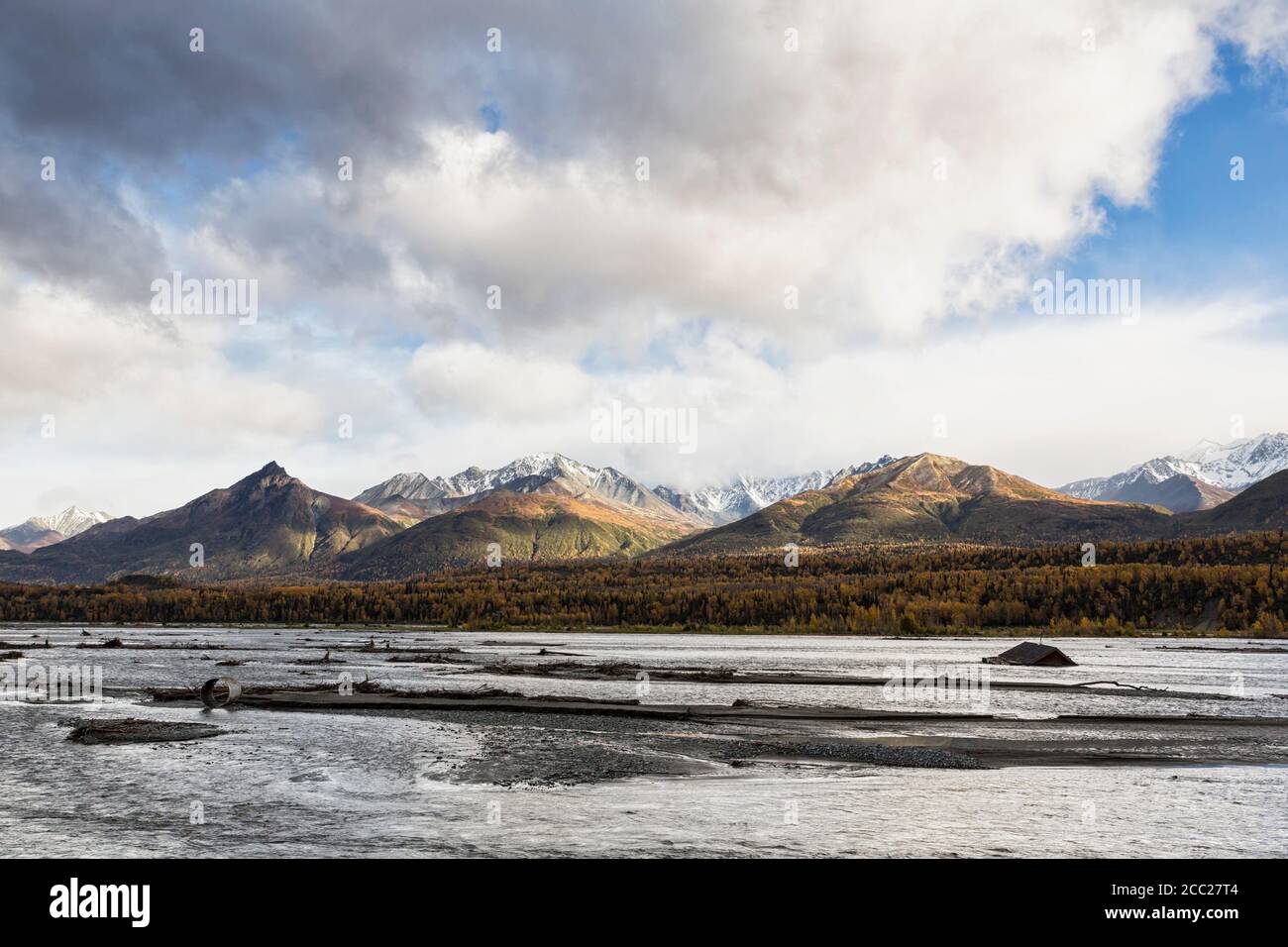 USA, Alaska, View of Matanuska River Stock Photo - Alamy