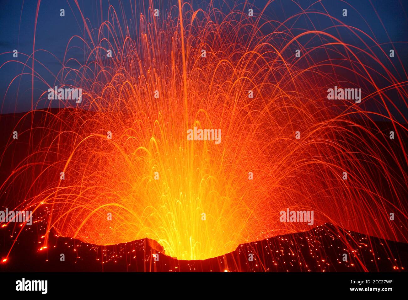 Vanuatu, Tafea, Tanna Island, volcano eruption Stock Photo - Alamy