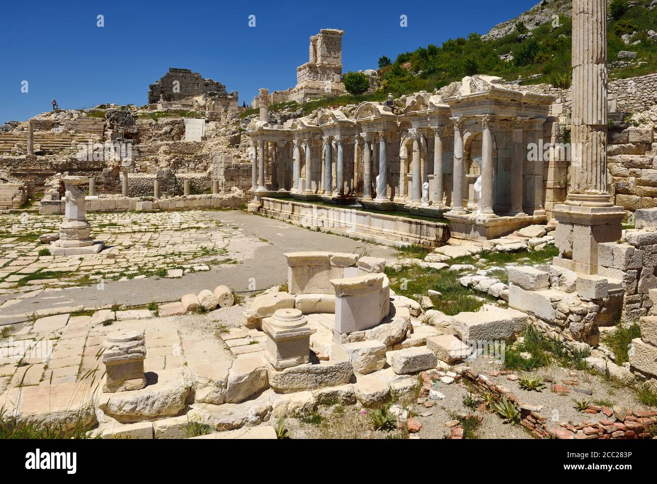 Turkey, View of Nymphaeum Stock Photo - Alamy