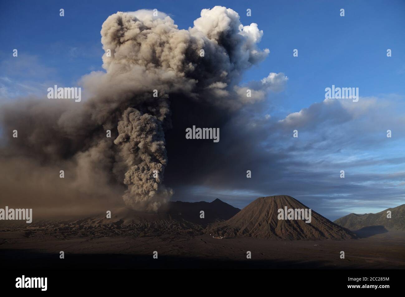 Indonesia, Java, View of eruption from Bromo volcano Stock Photo - Alamy