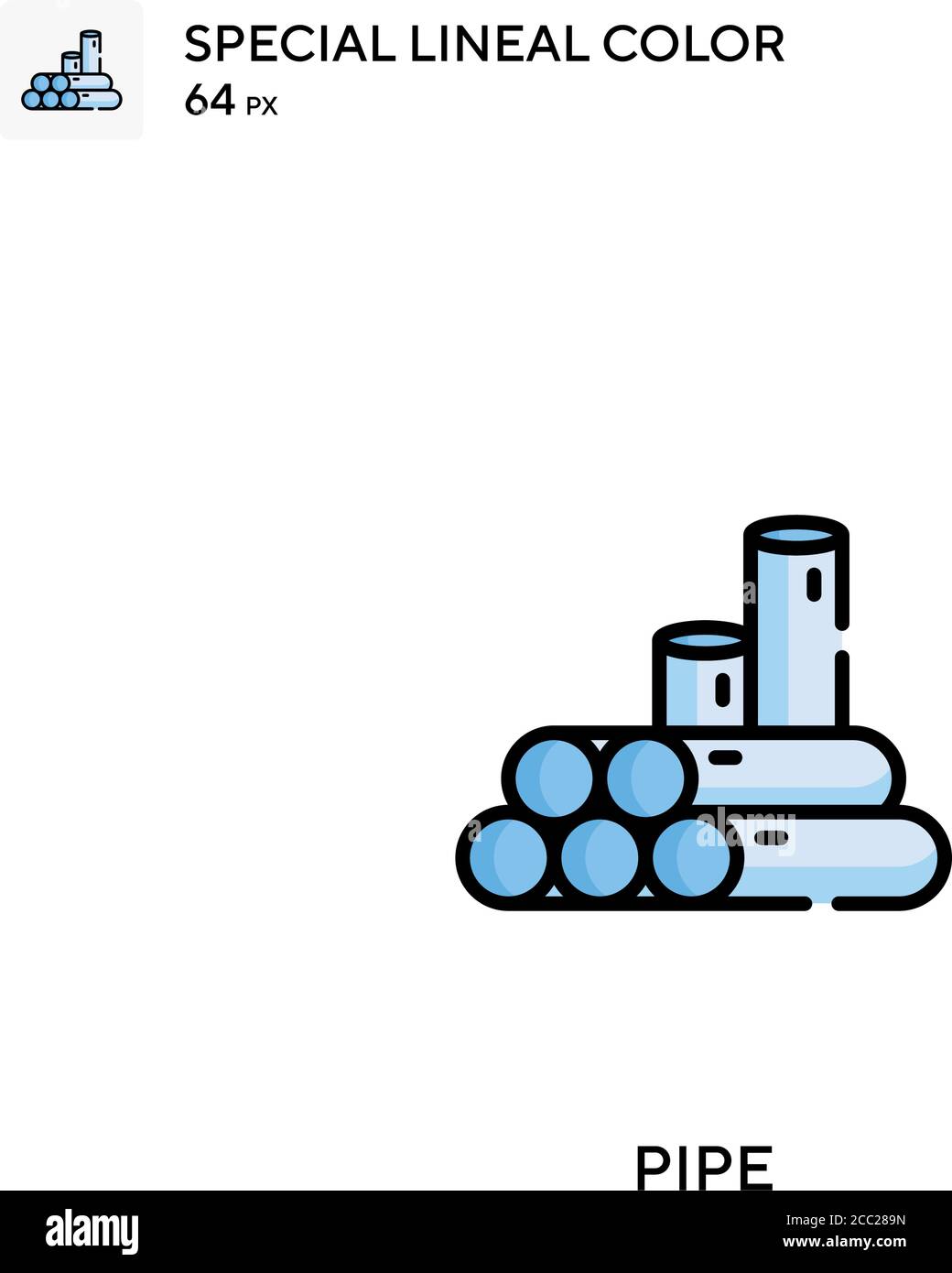 Pipe Special lineal color vector icon. Pipe icons for your business ...