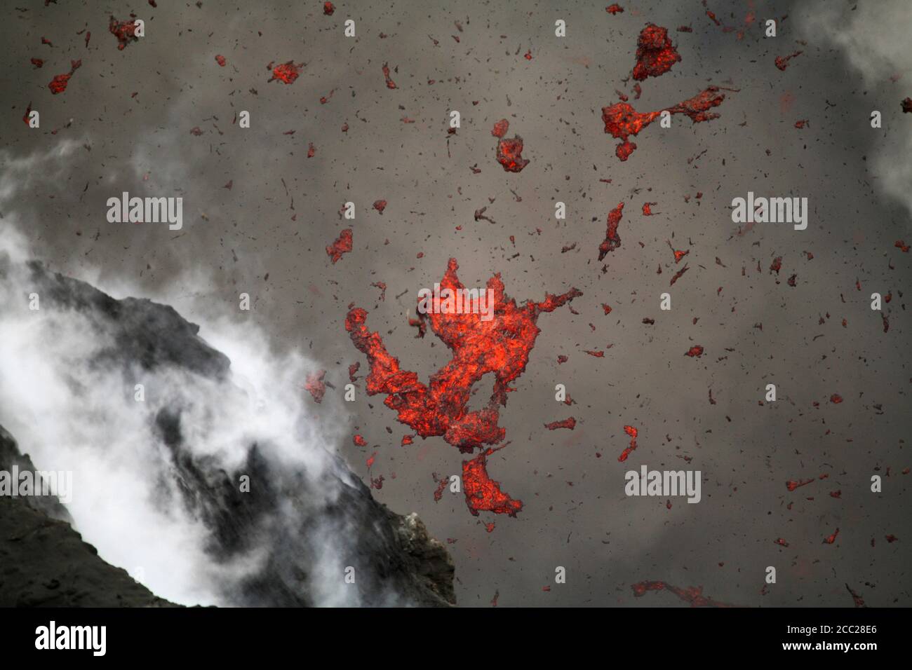 Vanuatu, Volcano eruption Stock Photo - Alamy