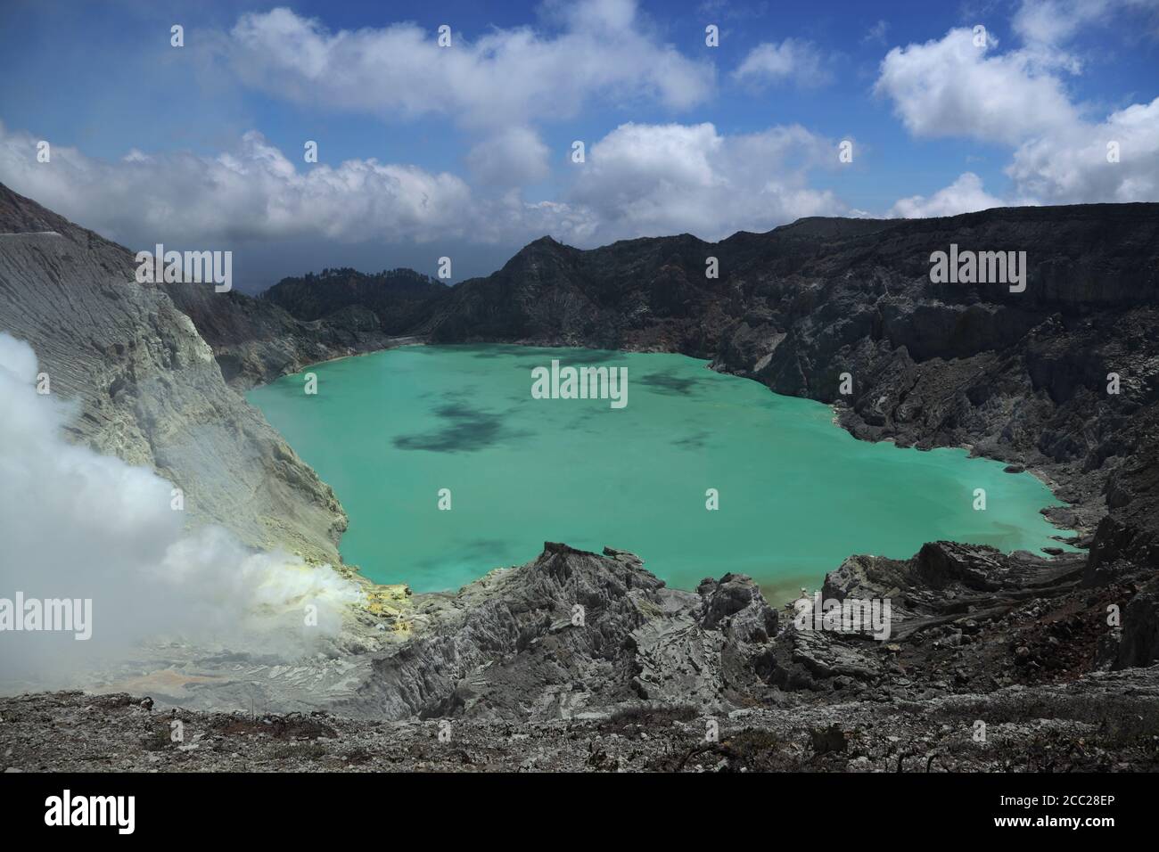 Indonesia, View of Kawah Ijen Volcano Stock Photo - Alamy