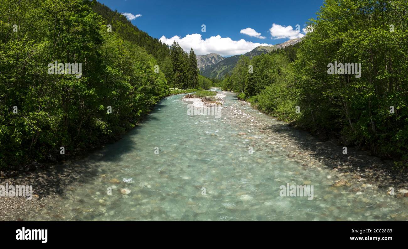 River ostrach in allgaeu high alps hi-res stock photography and images ...