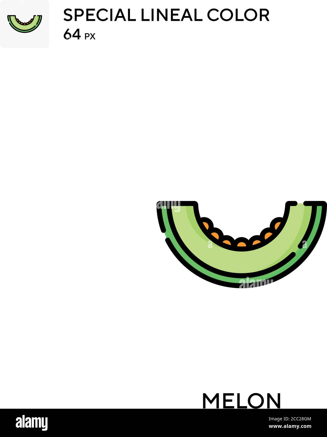 Melon Special lineal color vector icon. Melon icons for your business ...