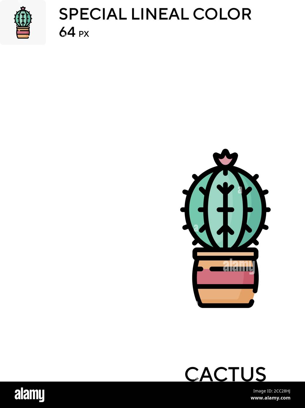 Cactus Special lineal color vector icon. Cactus icons for your business ...