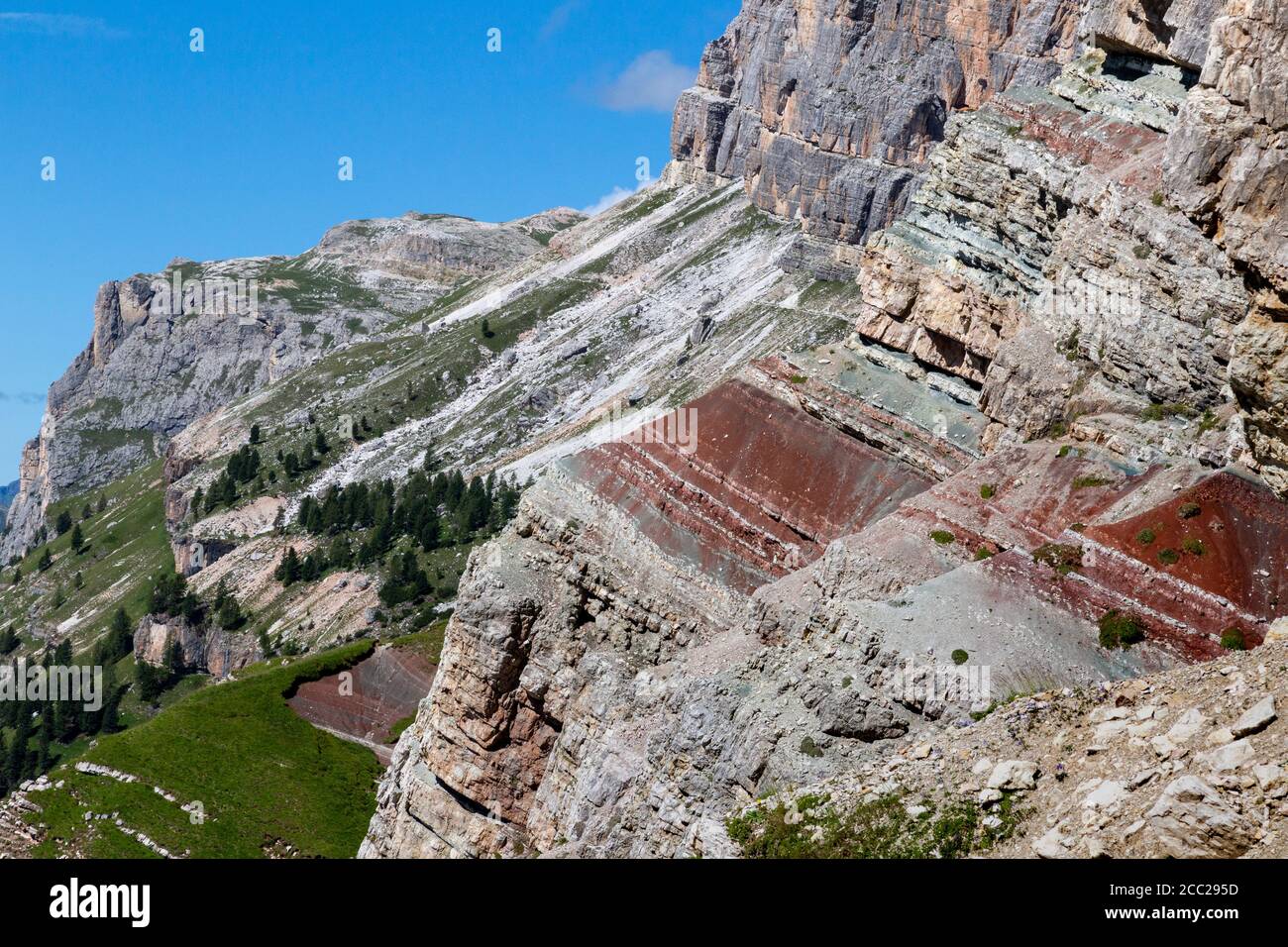 Italy Veneto Dolomiti - Panorama from the Astaldi aided path Stock ...