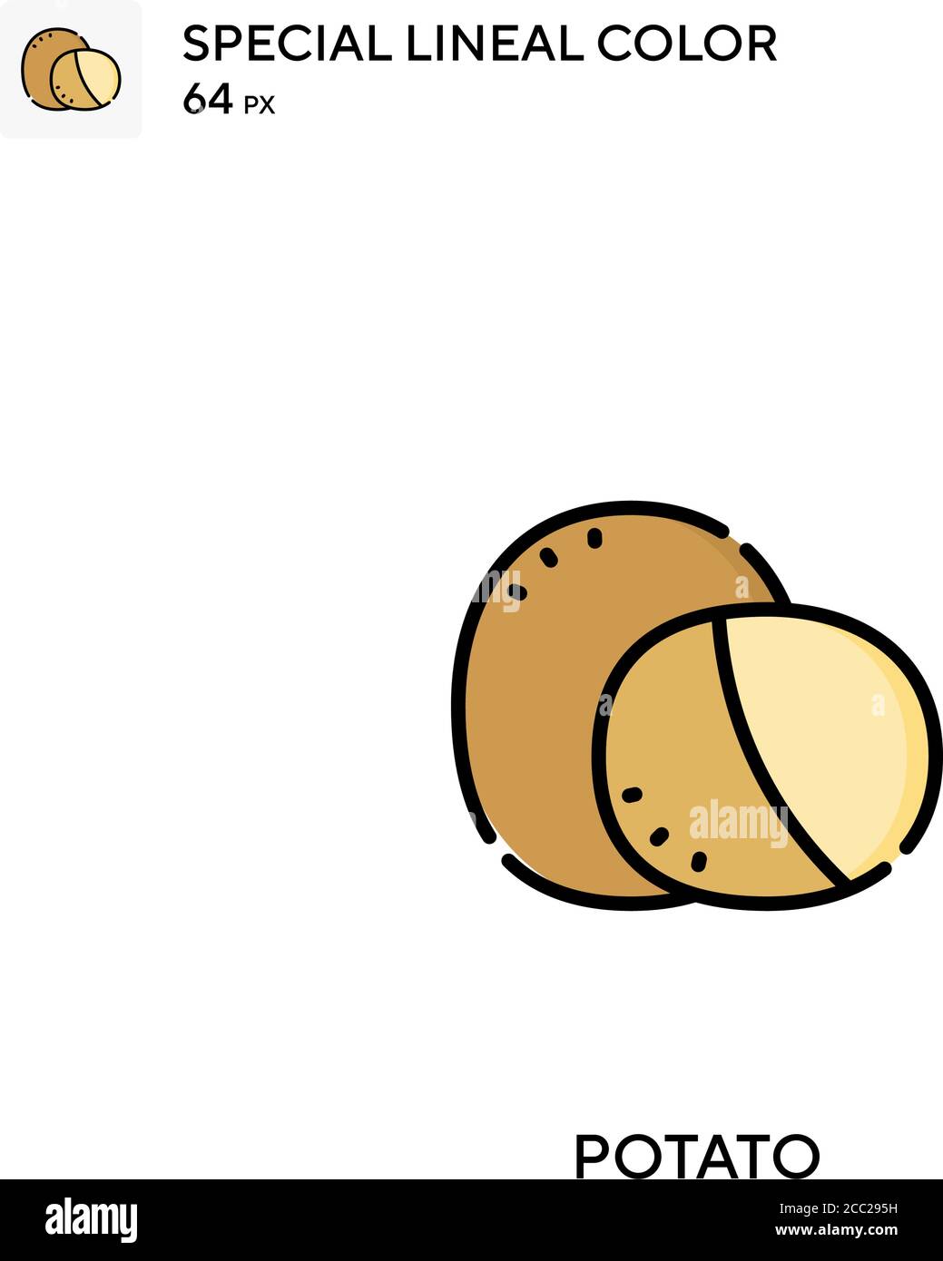 Potato Special lineal color vector icon. Potato icons for your business ...