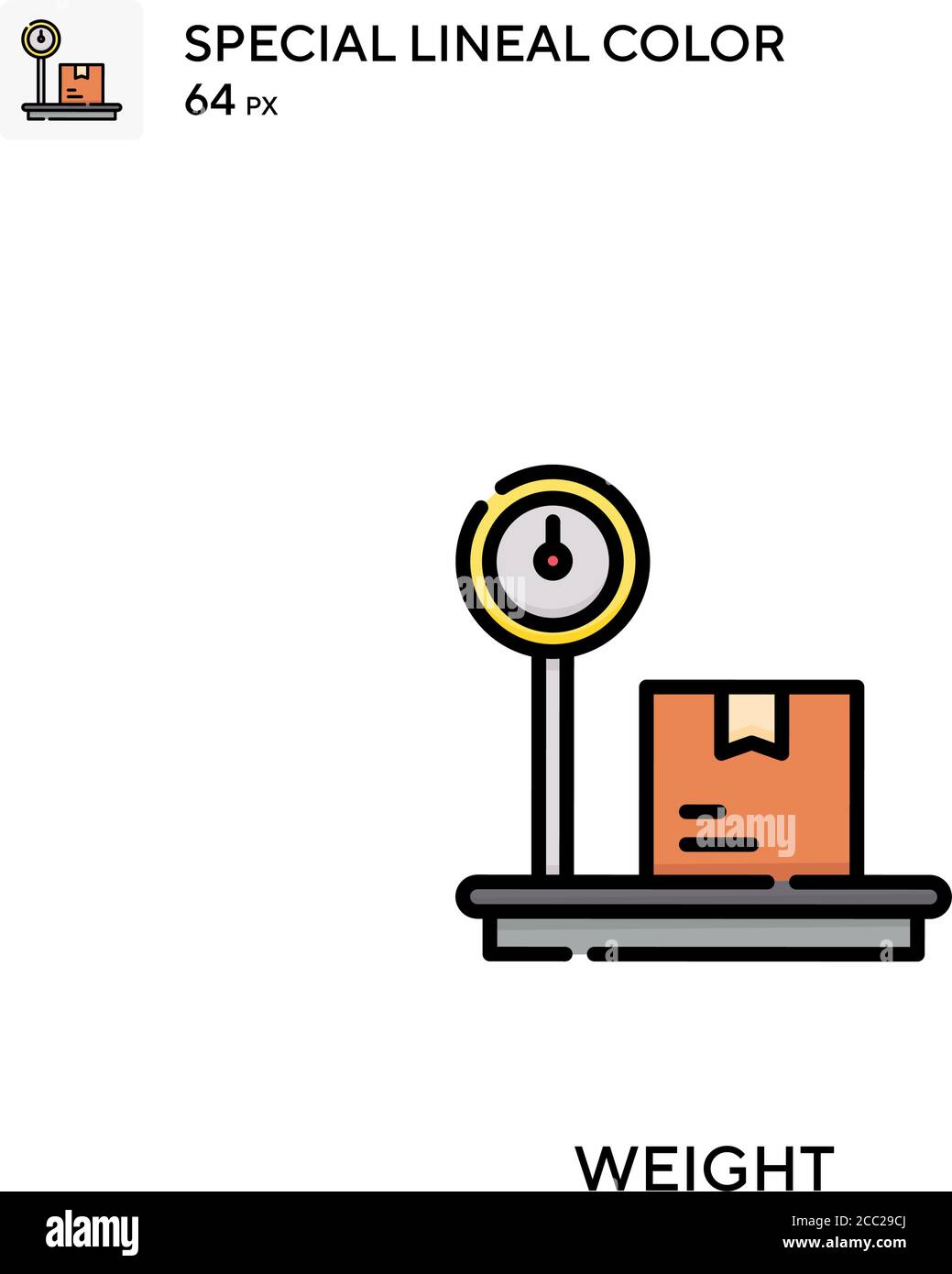 Weight Special lineal color vector icon. Weight icons for your business ...