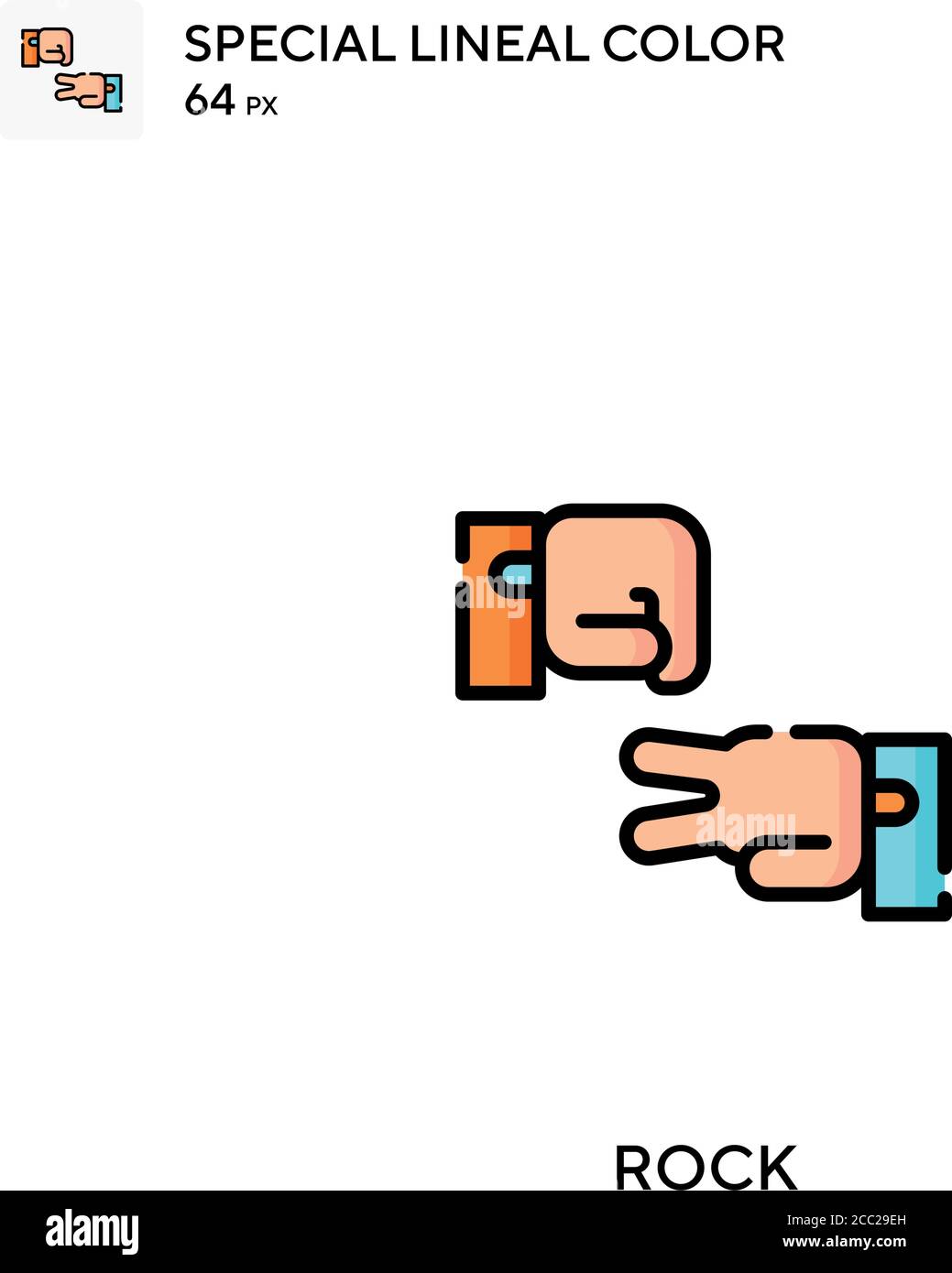 Rock Special lineal color vector icon. Rock icons for your business ...