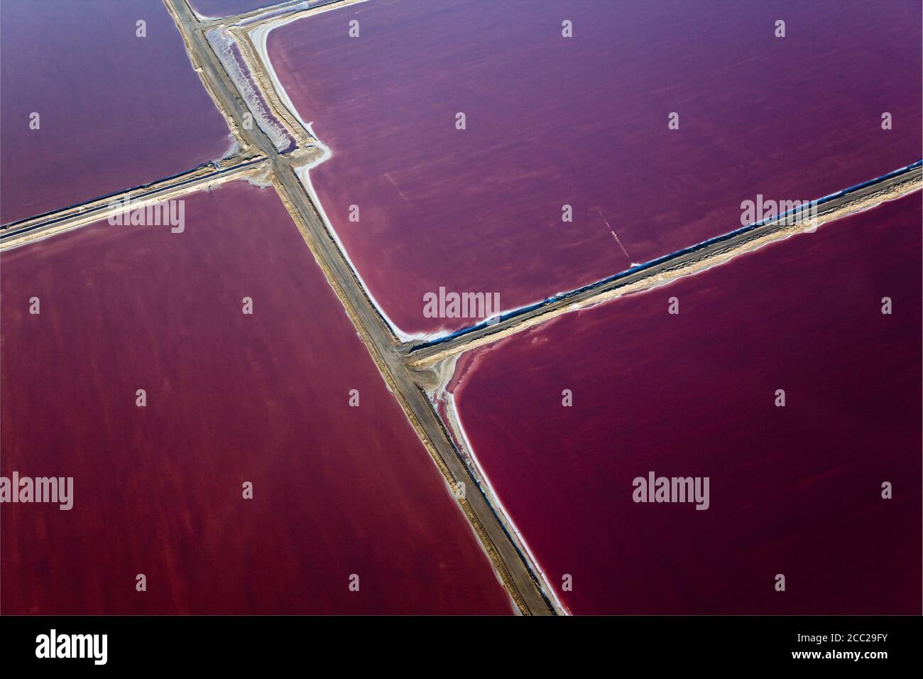 Africa, Namibia, Swakopmund, Salt refinery, Aerial view Stock Photo - Alamy