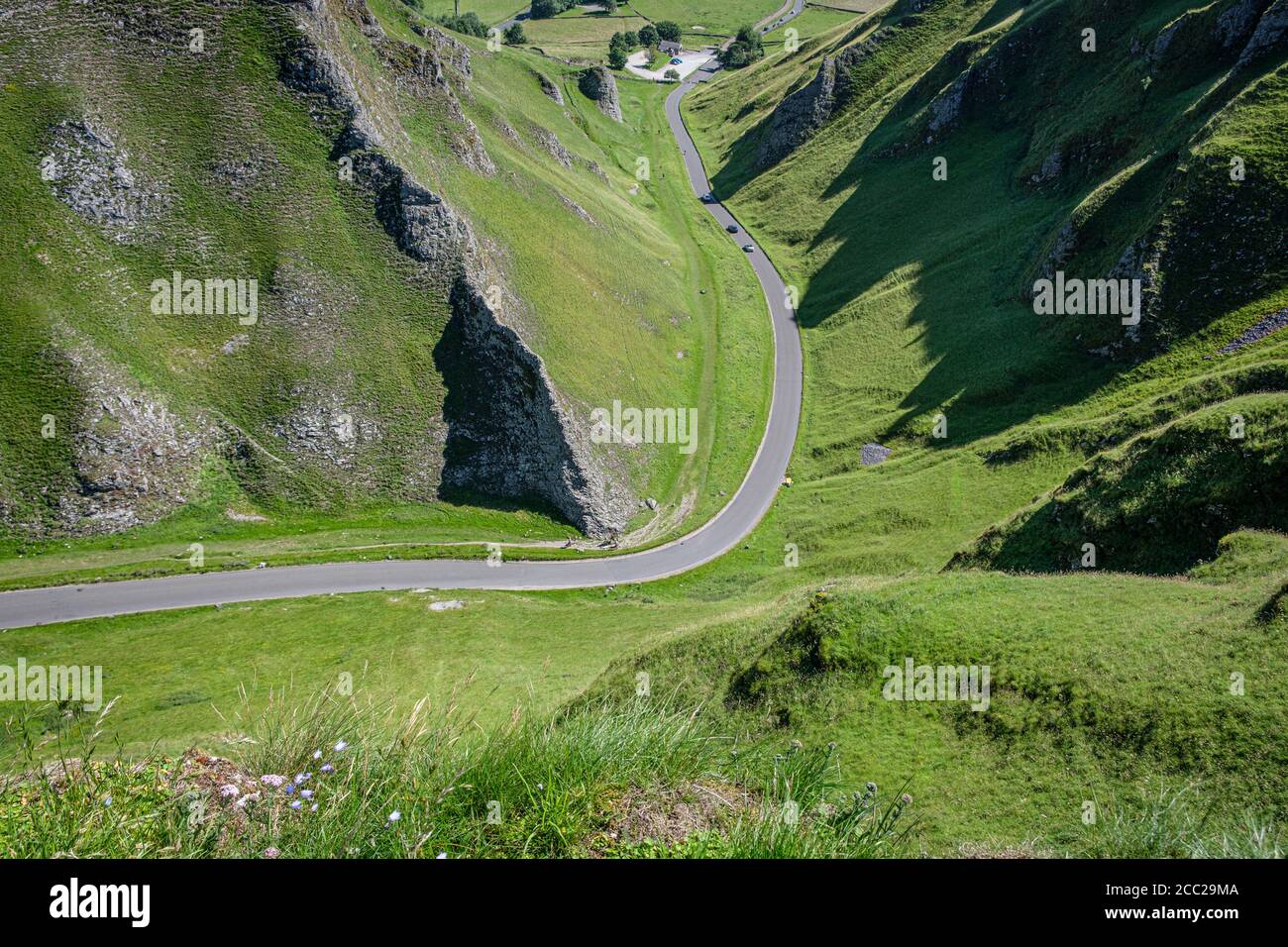 Winnats Pass, in The Derbyshire Peak District, England Stock Photo - Alamy