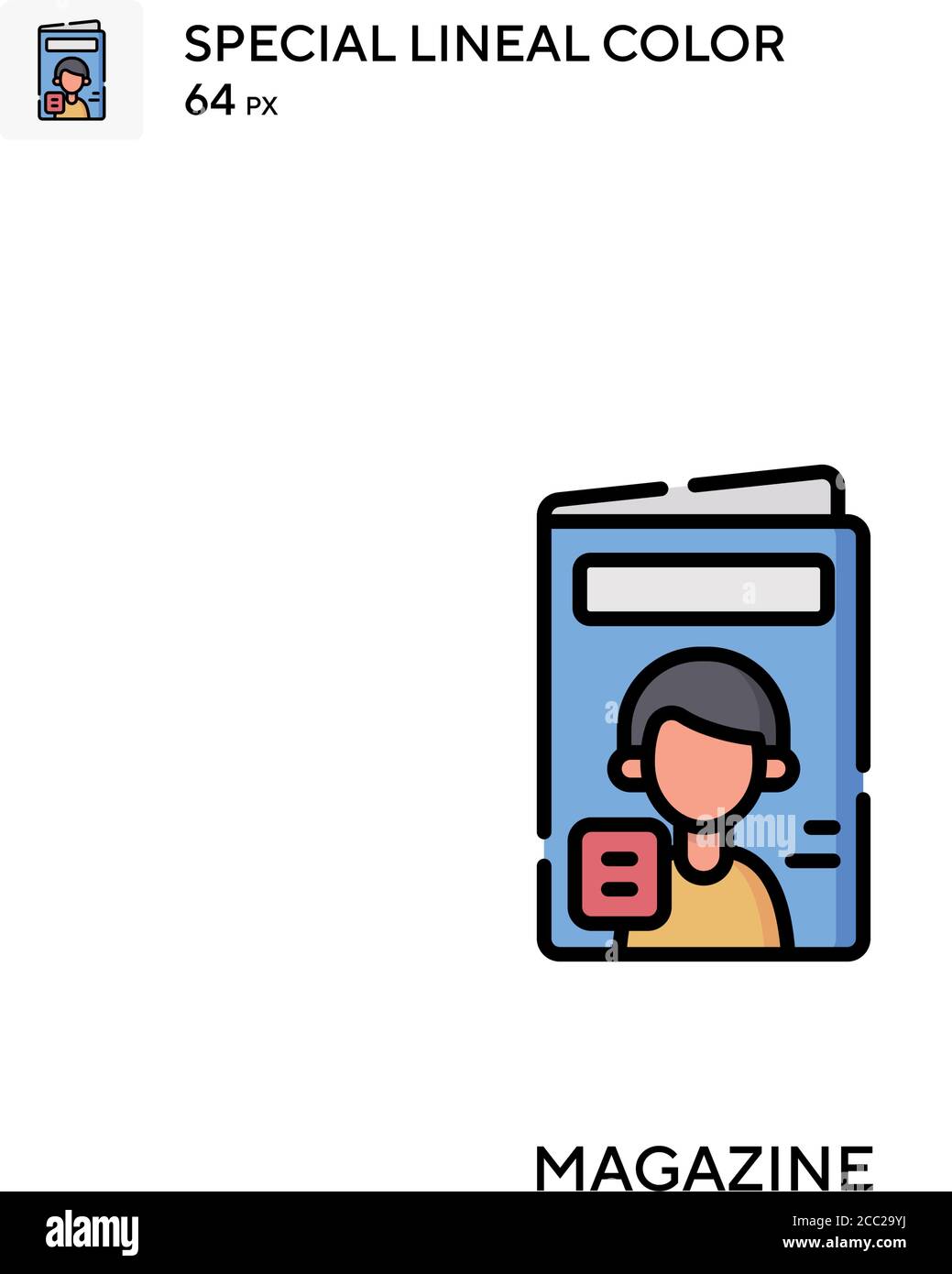 Magazine Special lineal color vector icon. Magazine icons for your ...