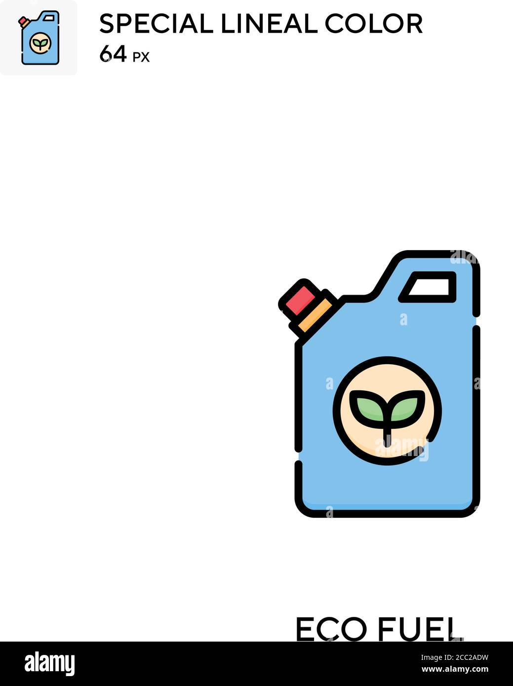 Eco fuel Special lineal color vector icon. Eco fuel icons for your ...