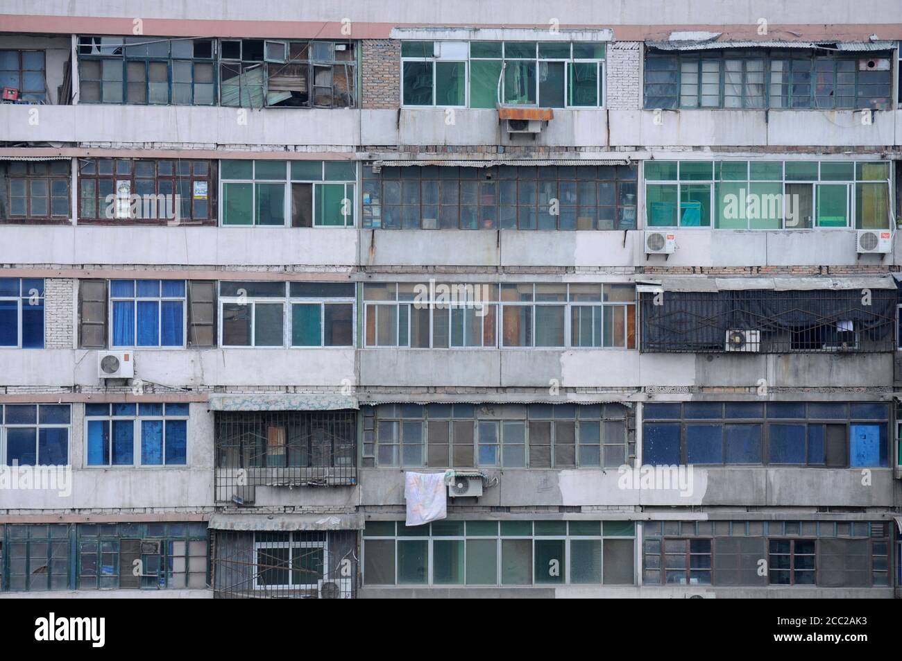 China, Xi'an, House facade, full frame Stock Photo - Alamy