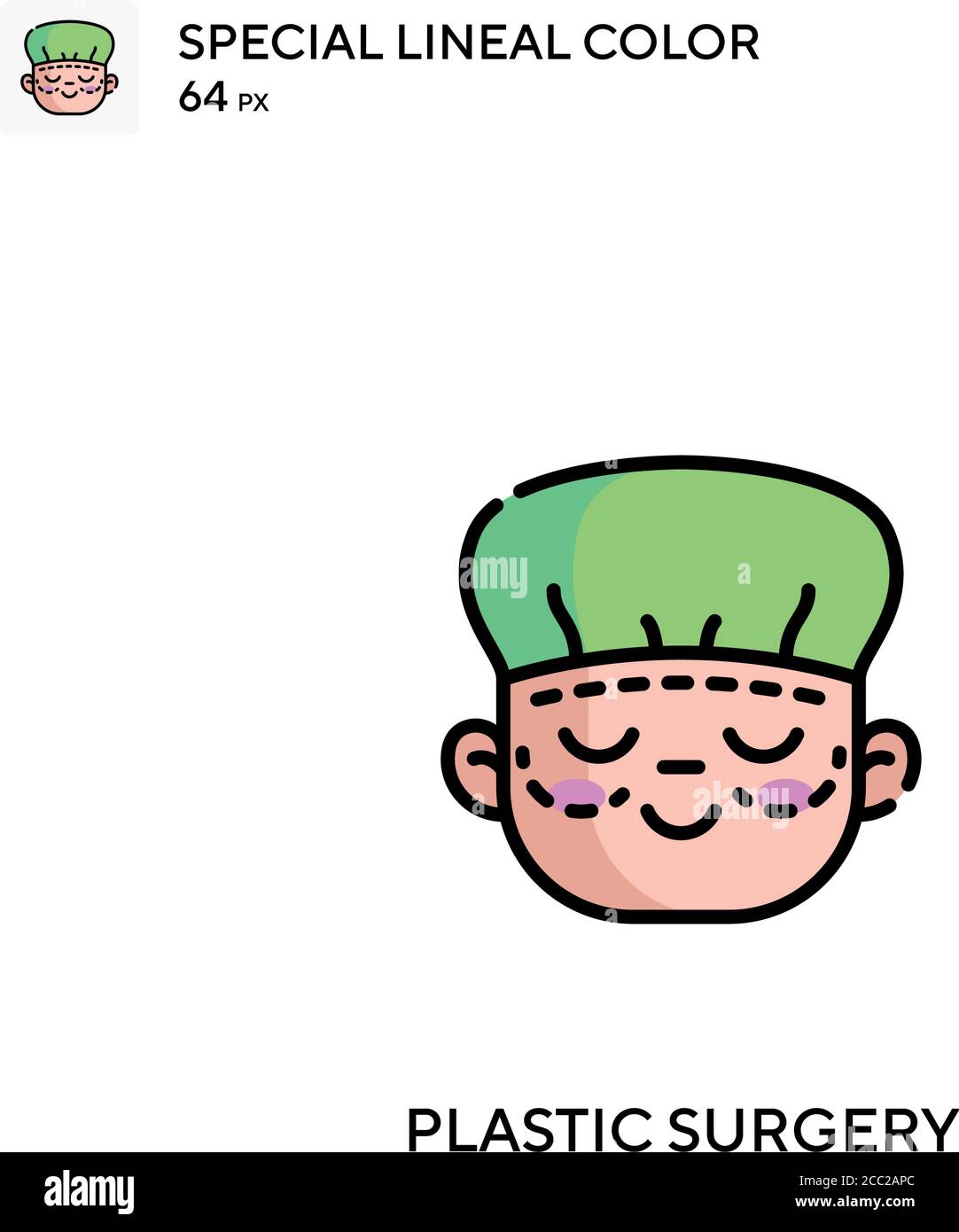 Plastic surgery Special lineal color vector icon. Plastic surgery icons ...