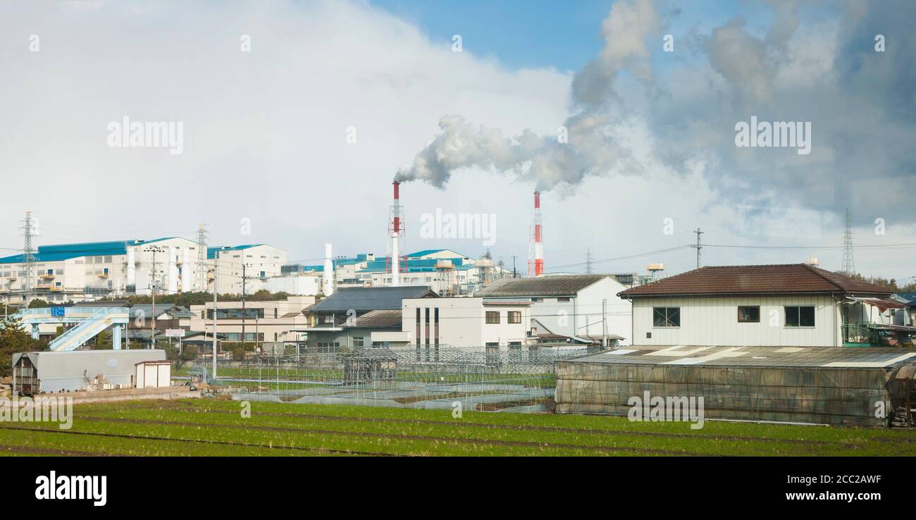 Japan,Factory in countryside Stock Photo - Alamy