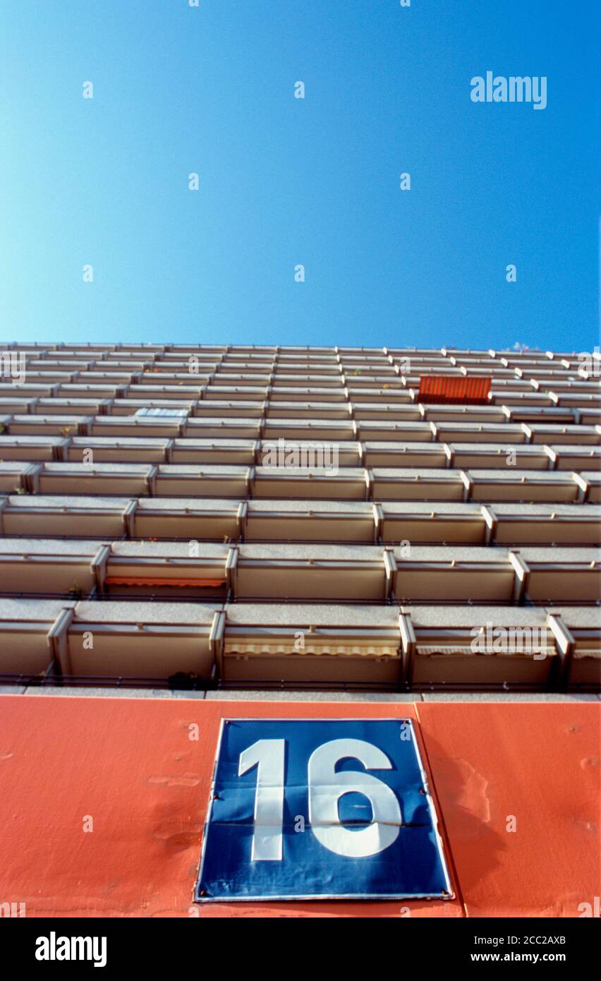 Building exterior, view from below Stock Photo - Alamy