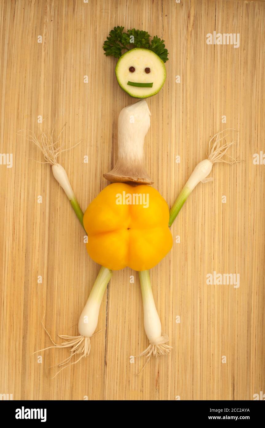 Funny vegetables woman hi-res stock photography and images - Alamy