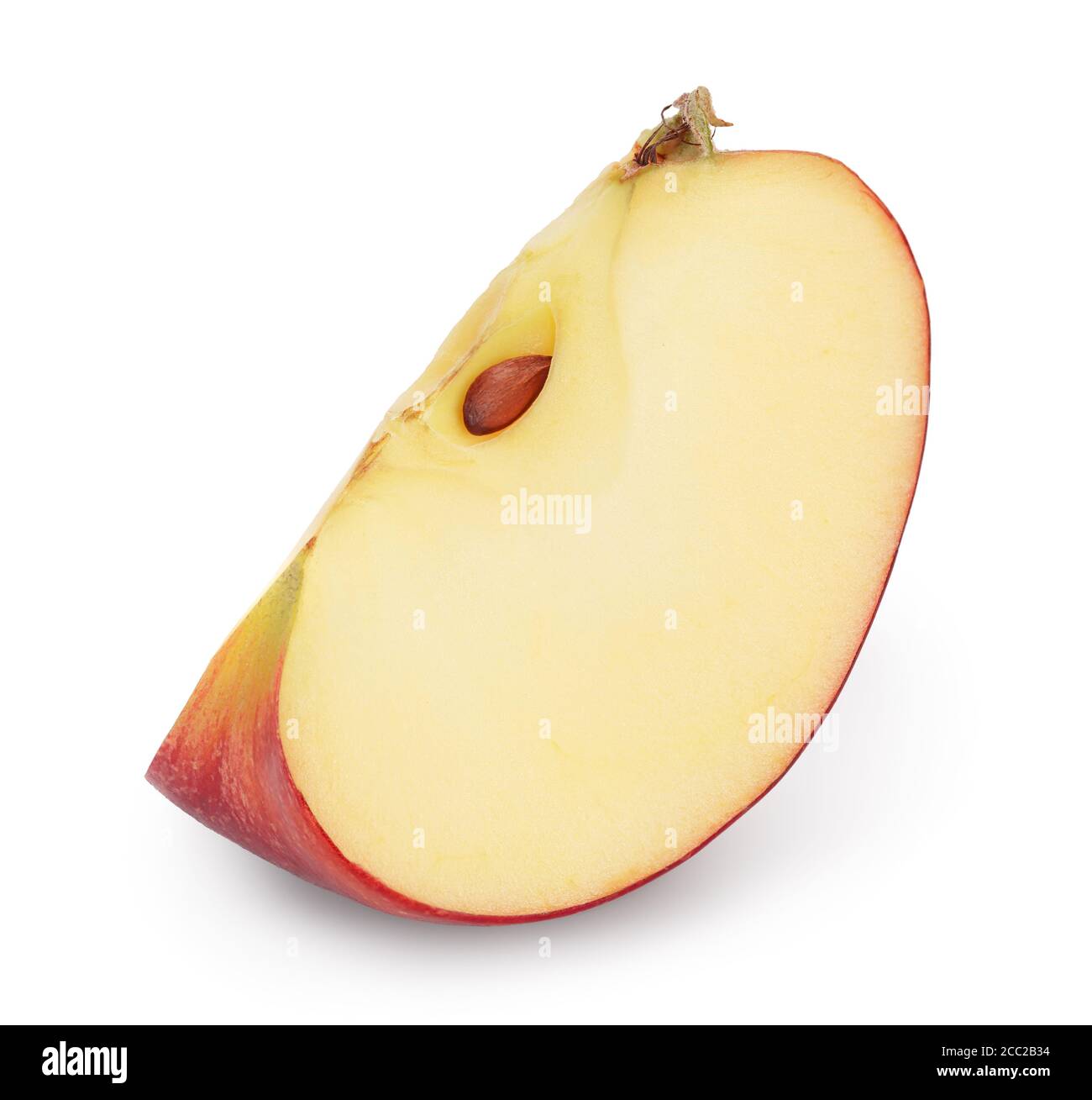 Red Apple Slice Isolated High Resolution Stock Photography and Images ...