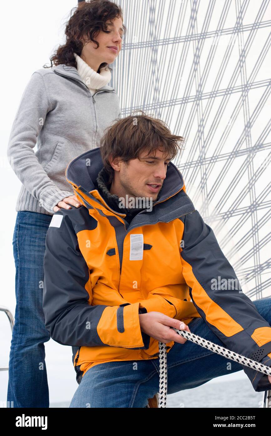 Pulling up sail hi-res stock photography and images - Alamy