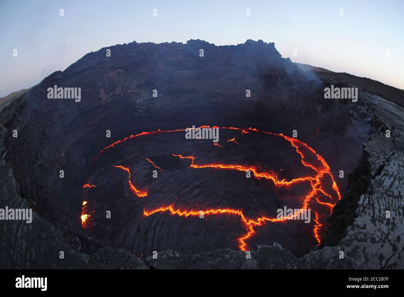 Ethiopia, View of lava at Erta Ale Stock Photo - Alamy