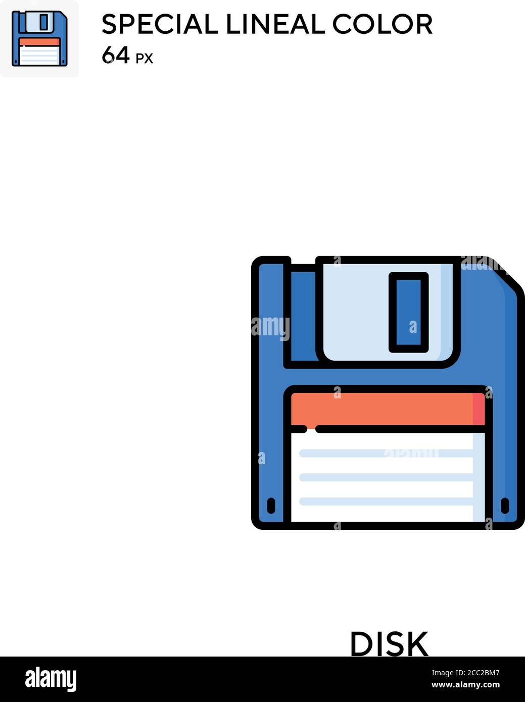 Disk Special lineal color vector icon. Disk icons for your business ...