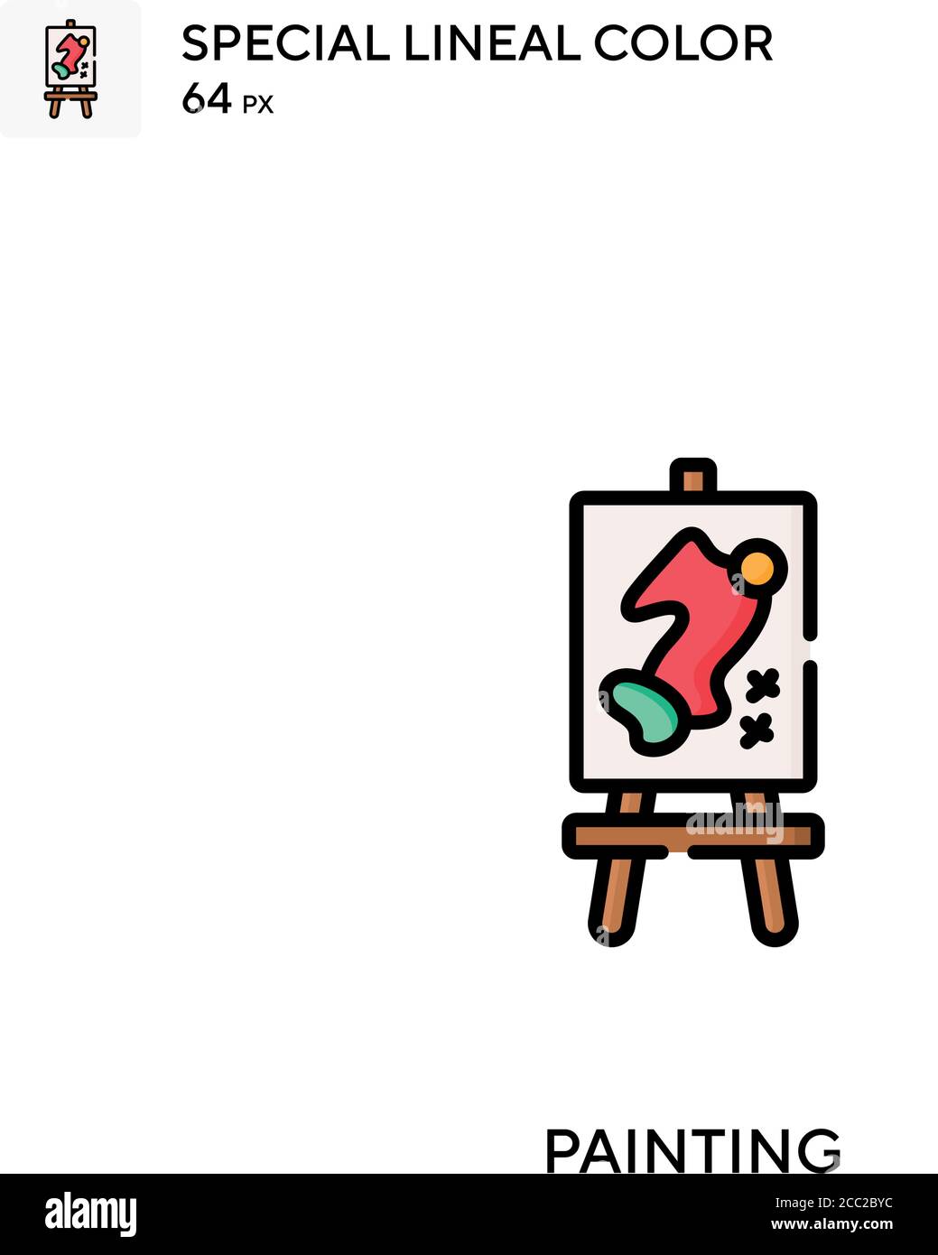 Painting Special lineal color vector icon. Painting icons for your ...